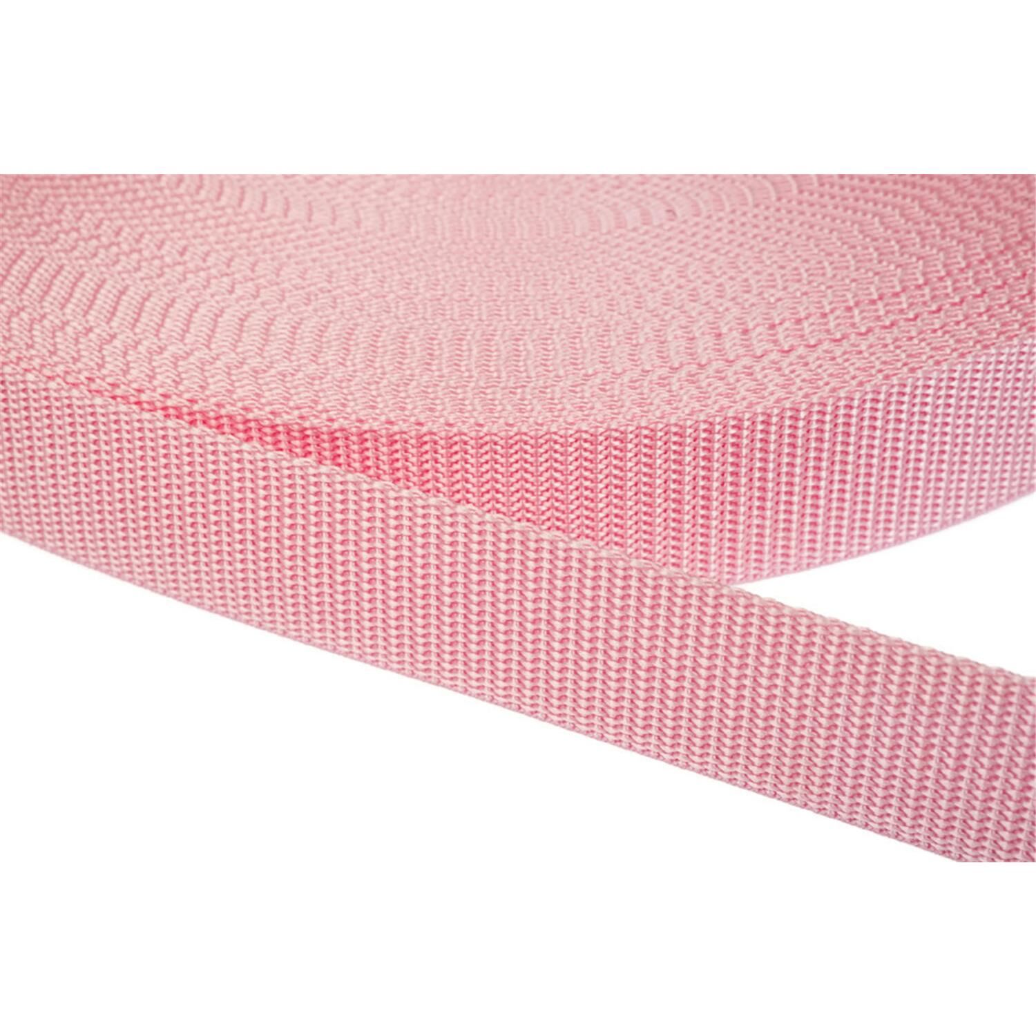 Gurtband 30mm breit aus Polypropylen in 41 Farben 12 - rosa 6 Meter
